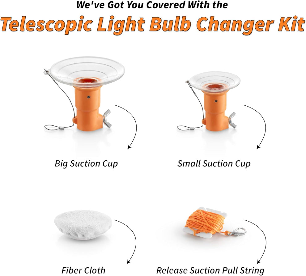 Light Bulb Changer Suction Cups Attachment Kit