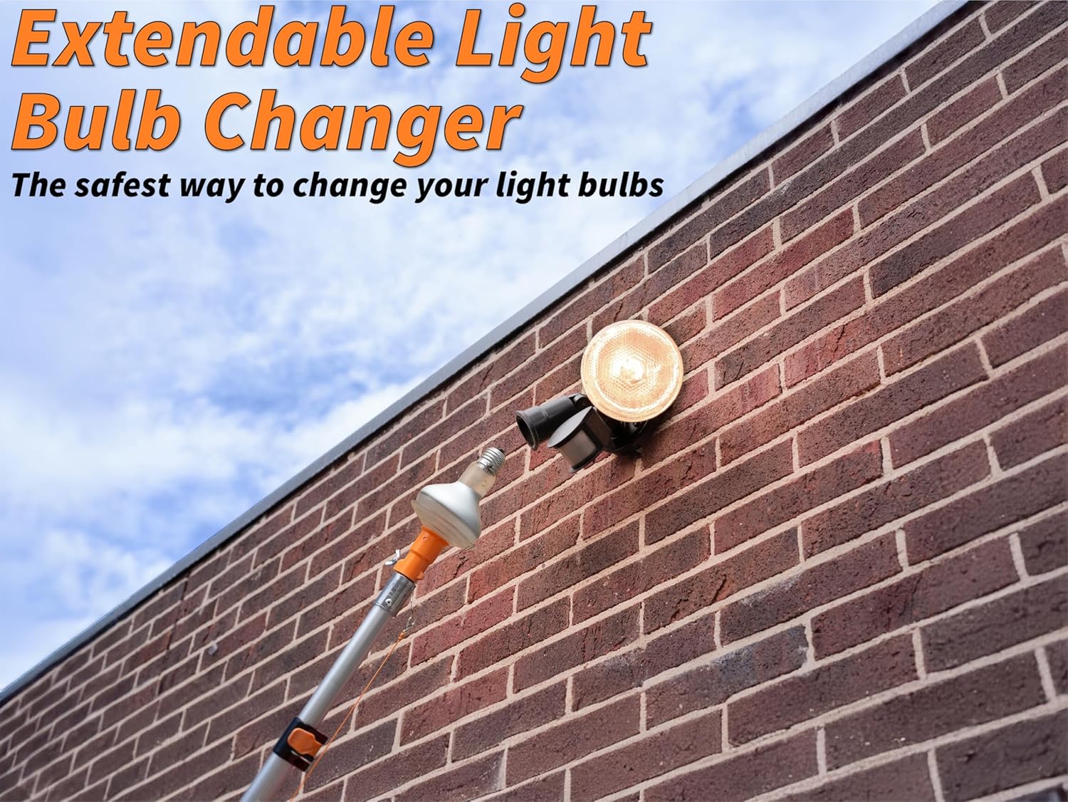 Telescopic Light Bulb Changer for High Ceilings