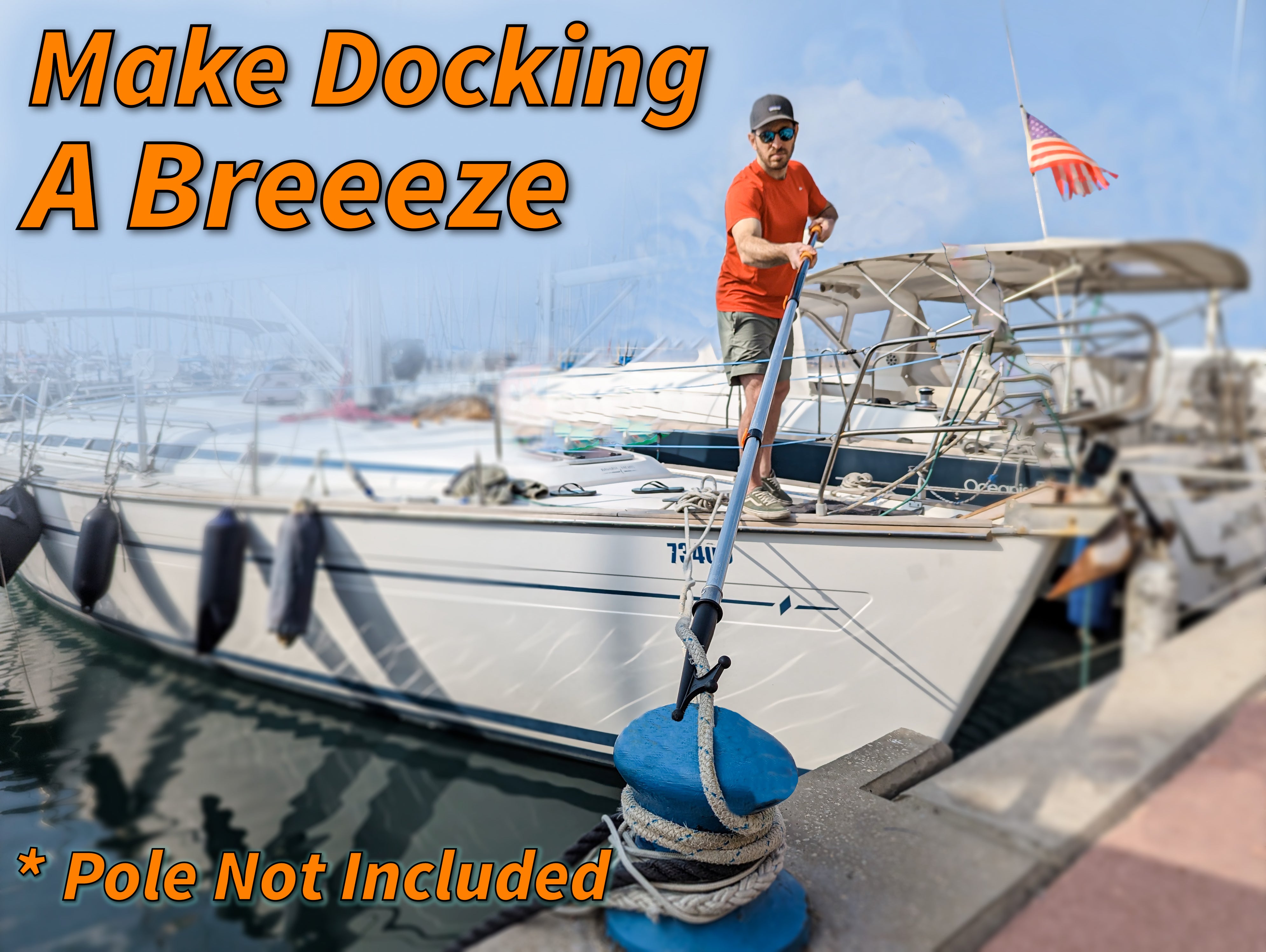 Boat Hook for Docking Attachment (Pole Sold Separately)