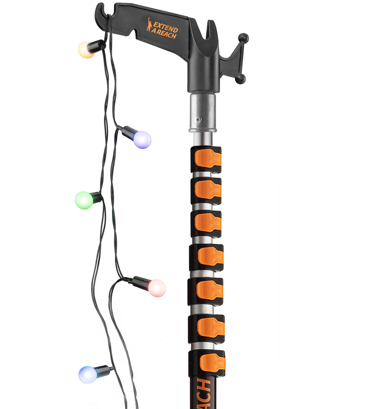 Telescopic Extension Pole with Utility Hook