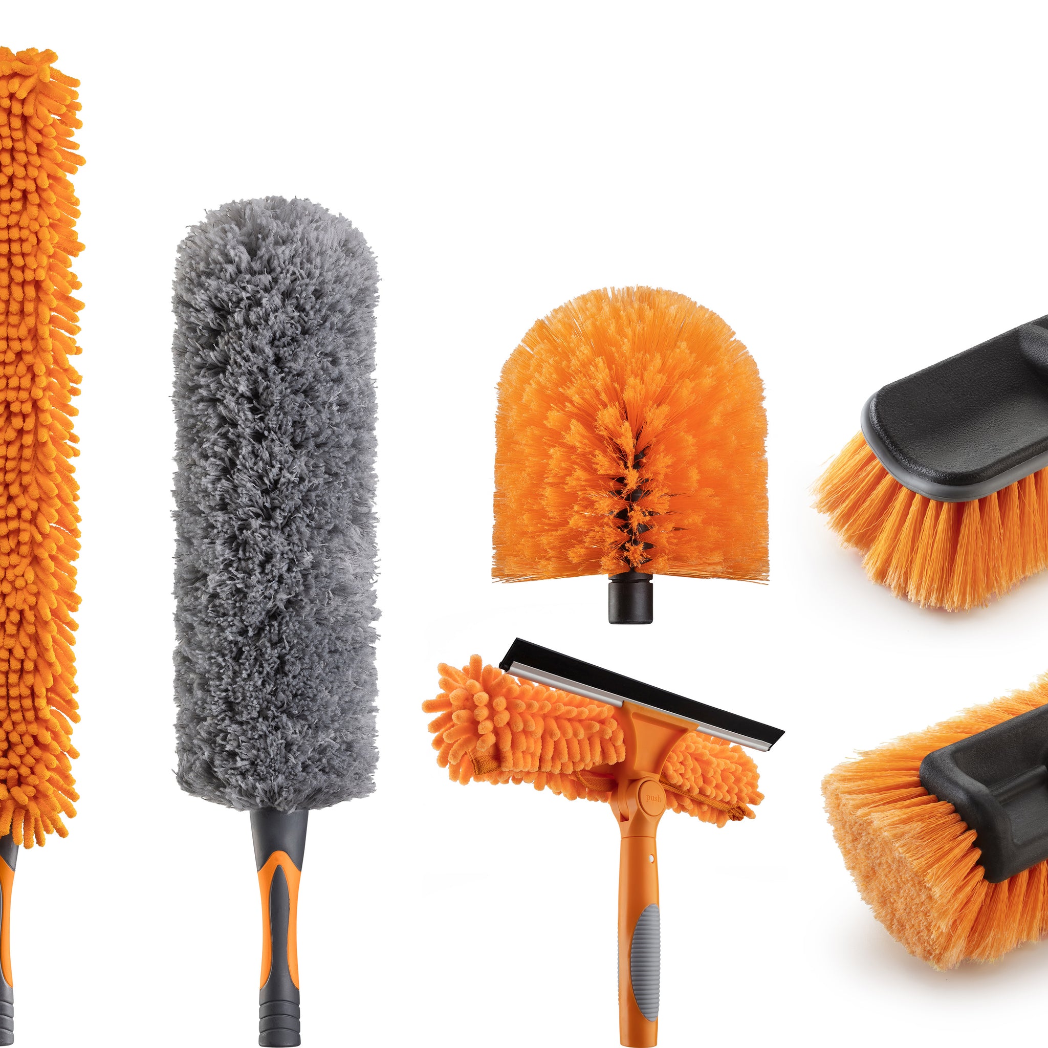 High Reach Telescoping Duster Kit and Vinyl Siding Brushes with Extens