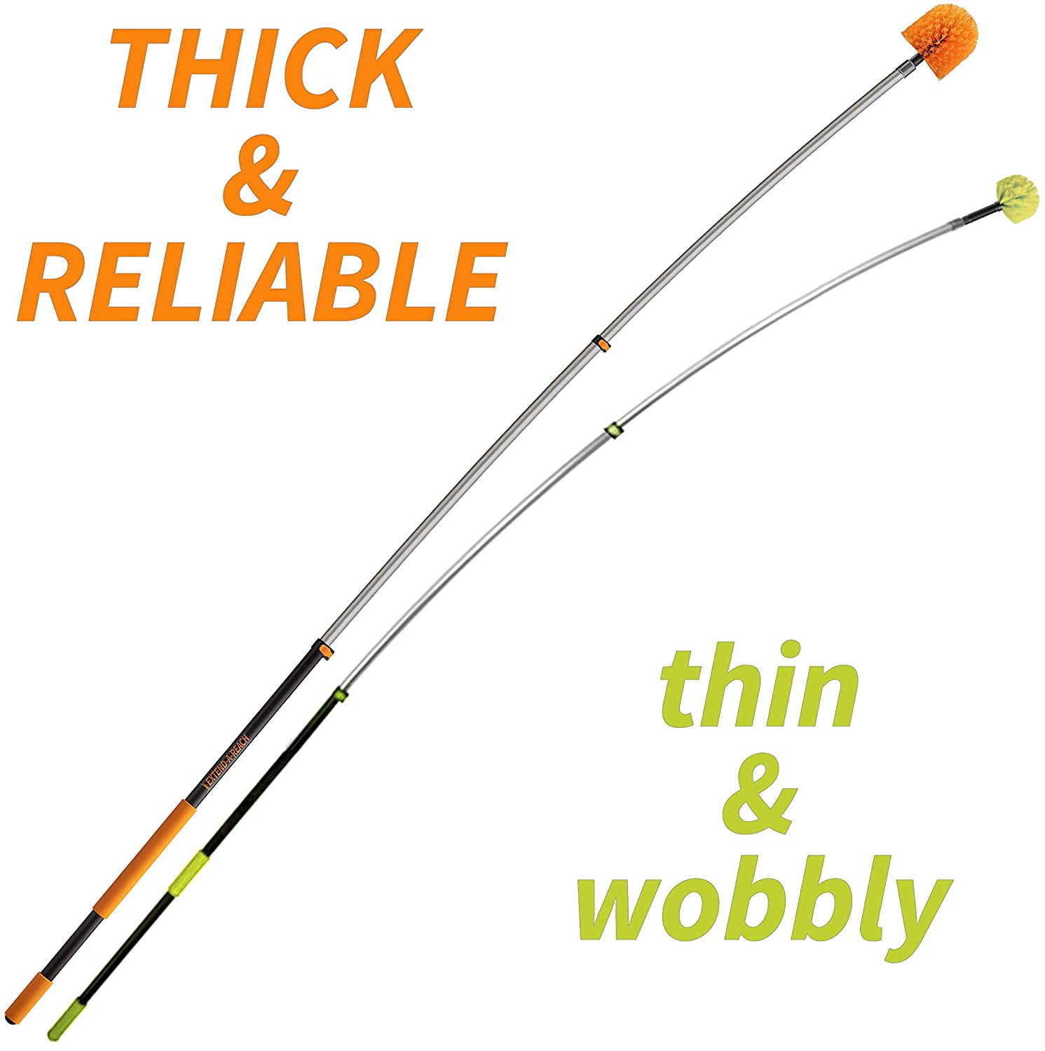 Cobweb Duster with Extension Pole // Spider Web Cleaner Cobweb Brush