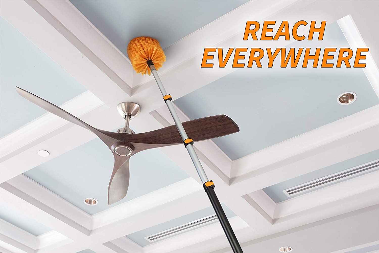 Cobweb Duster with Extension Pole // Spider Web Cleaner Cobweb Brush