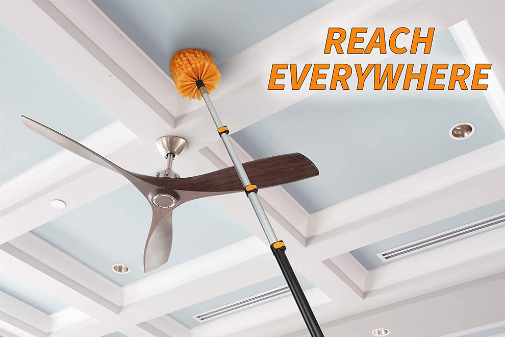 Cobweb Duster with Extension Pole // Spider Web Cleaner Cobweb Brush