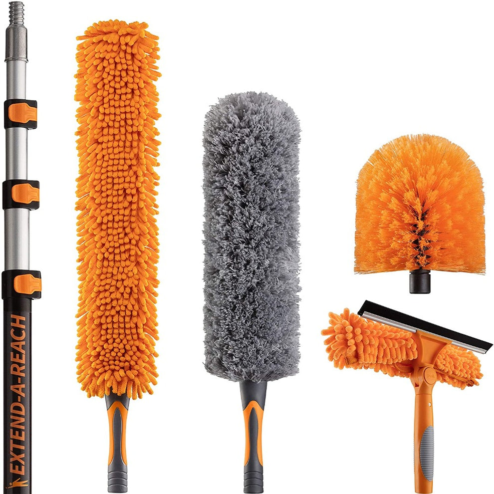 High Reach Cleaning Kit with Extension Pole - The Ultimate Dusting Kit