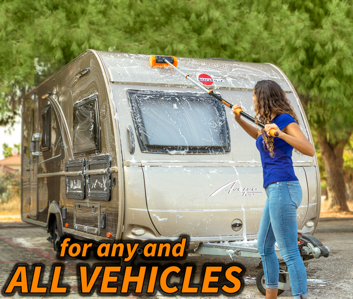 Car Wash Kit with 12 feet Extension Pole - The Ultimate Car, RV, Truck