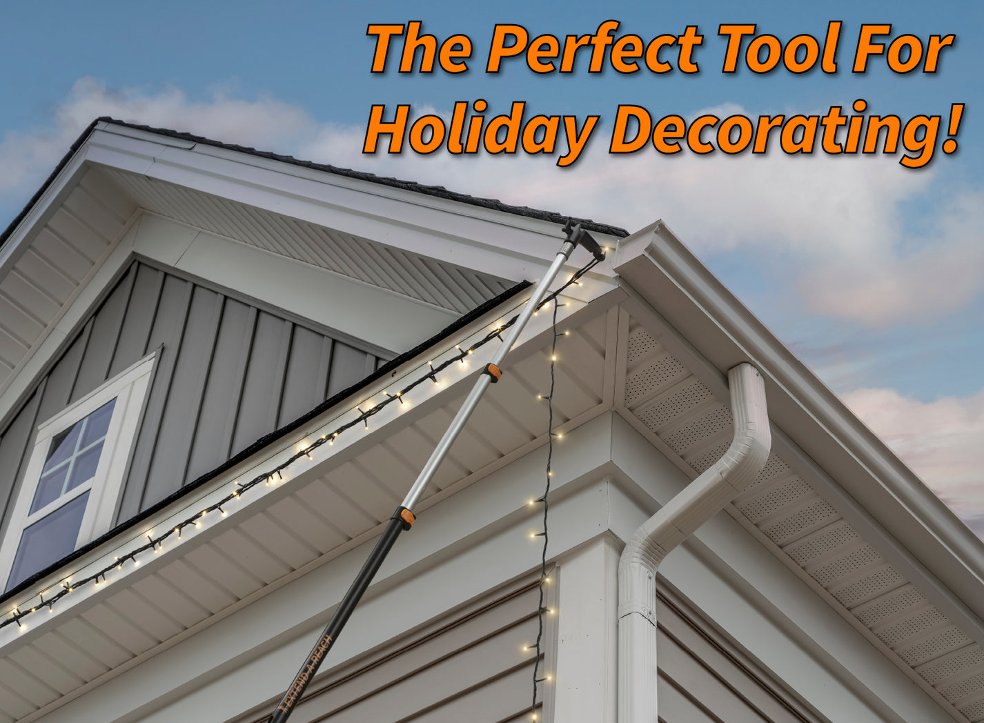 Telescopic Extension Pole with Utility Hook